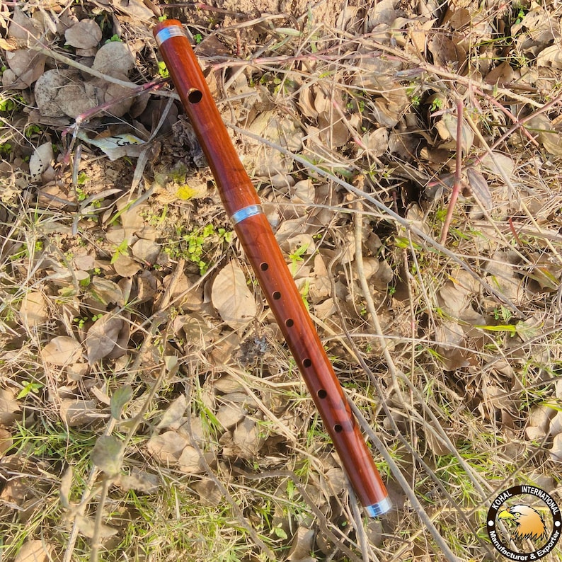 Handmade Irish Rosewood Flute, Shined Brown Musical Instrument - Etsy
