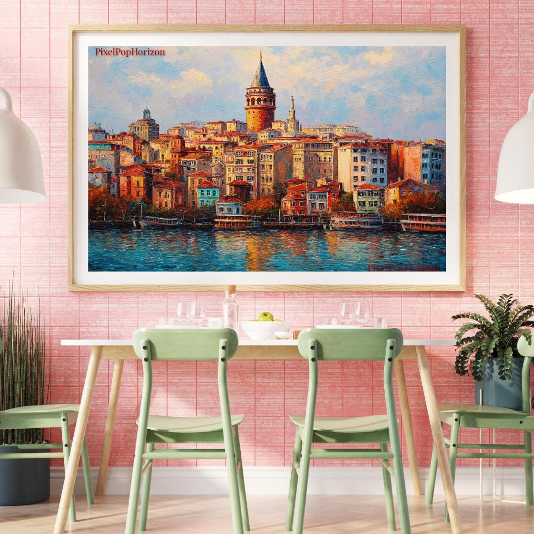 Galata Tower Istanbul Wall Art – 10-image Printable Art Bundle ...