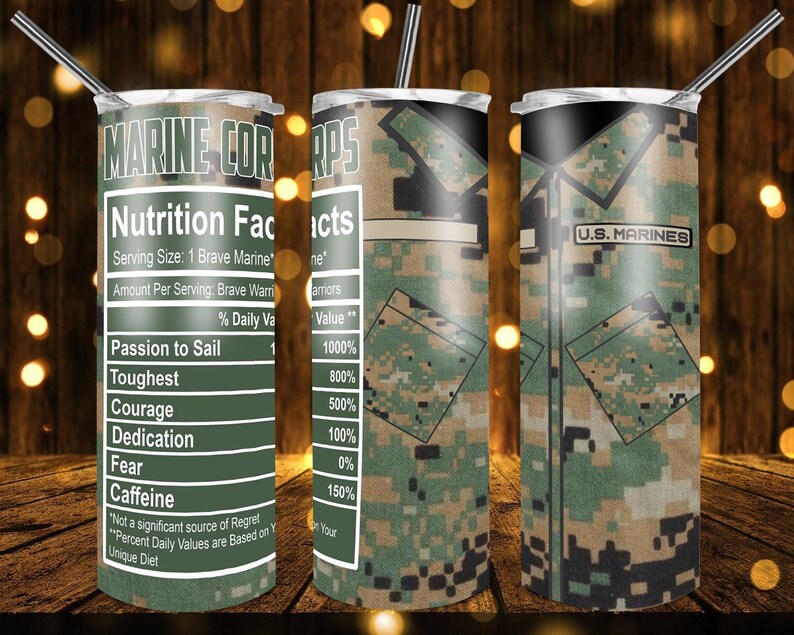 Marine Corp - Tumbler Wrap Sublimation Transfers - Etsy