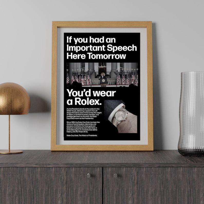 Rolex Vintage Poster 1970, Vintage Rolex, Vintage Watch, Luxury Watch ...