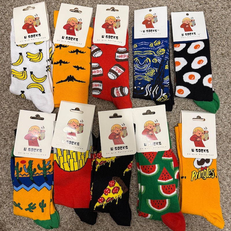 10 Cartoon Socks - Etsy UK