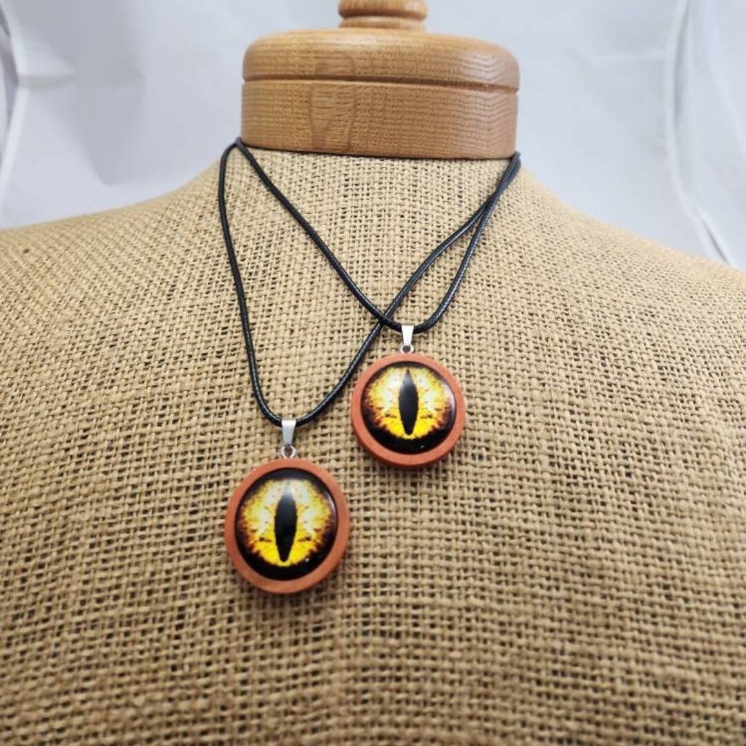 Dragon Eye Friendship Necklace Set - Yellow - Etsy