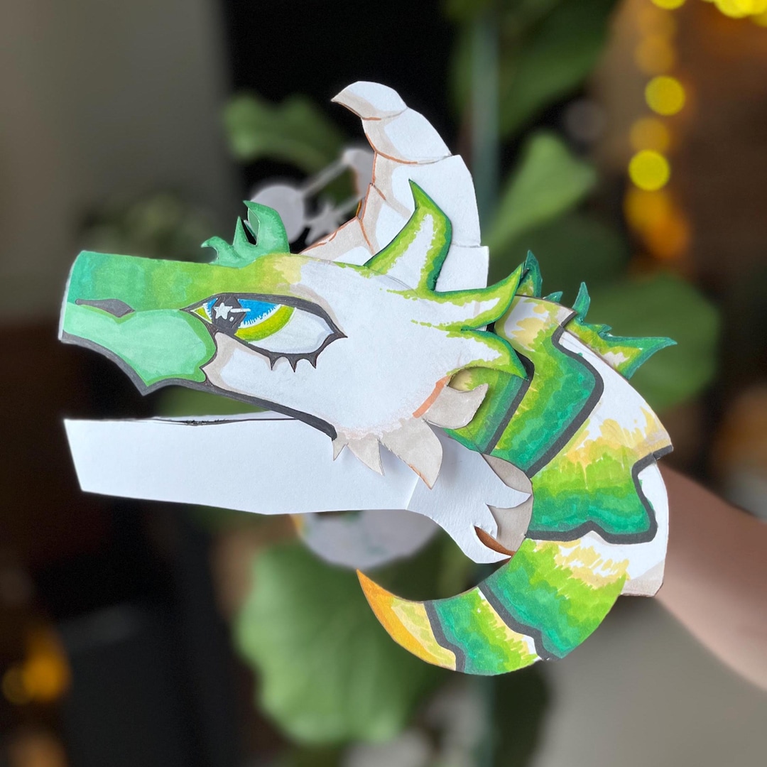 Dragon Puppet Already Made, Dragon Puppets Paper, Custom Paper Dragon ...
