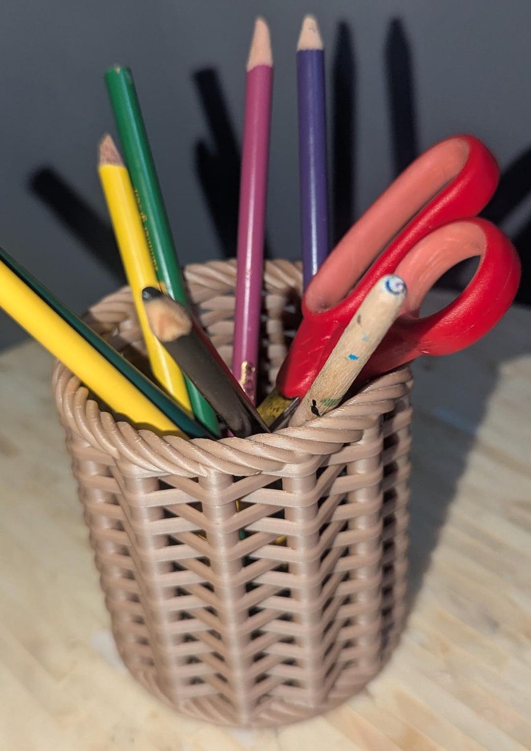 Woven Pen Holder 3D Printed Desktop Organizer Toothbrush Holder Pencil ...