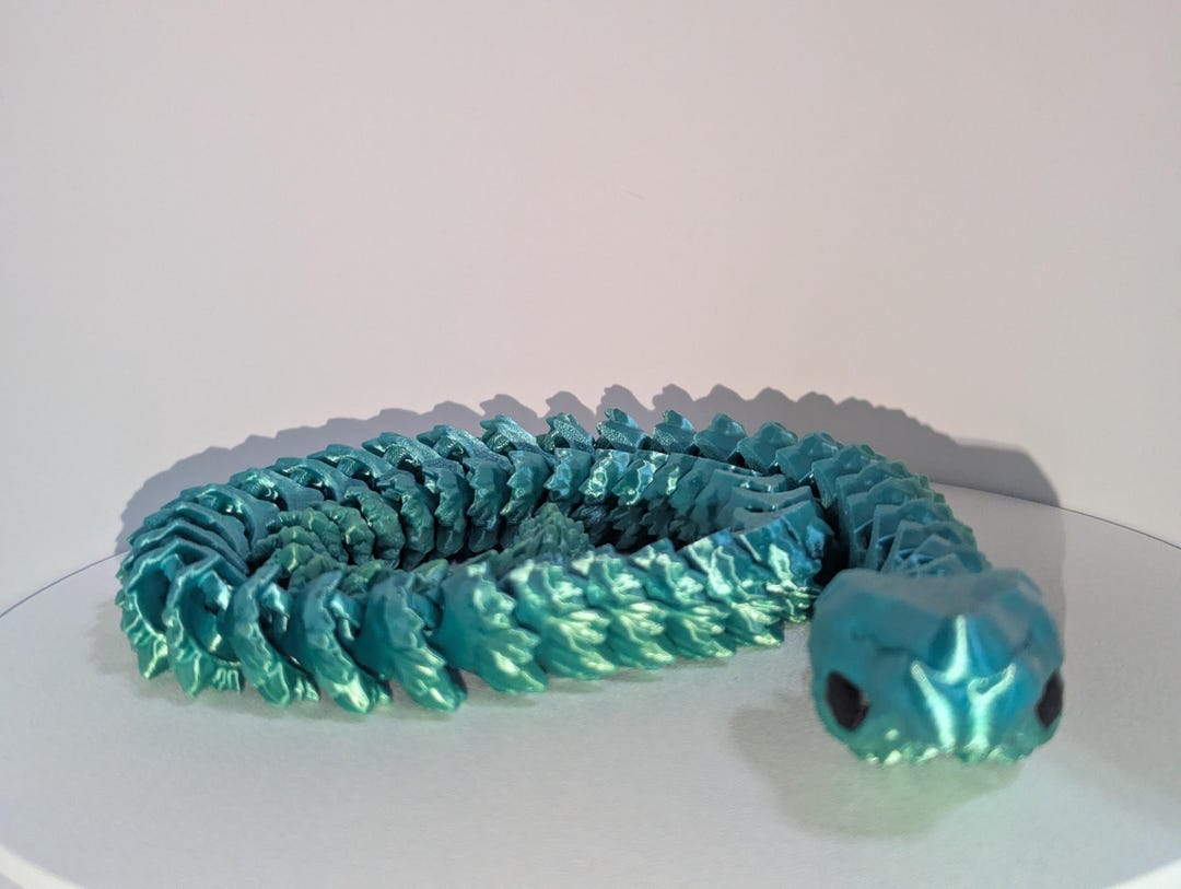 Crystal Snake Articulated 3D Printed Flexible Fidget Serpent Multi ...