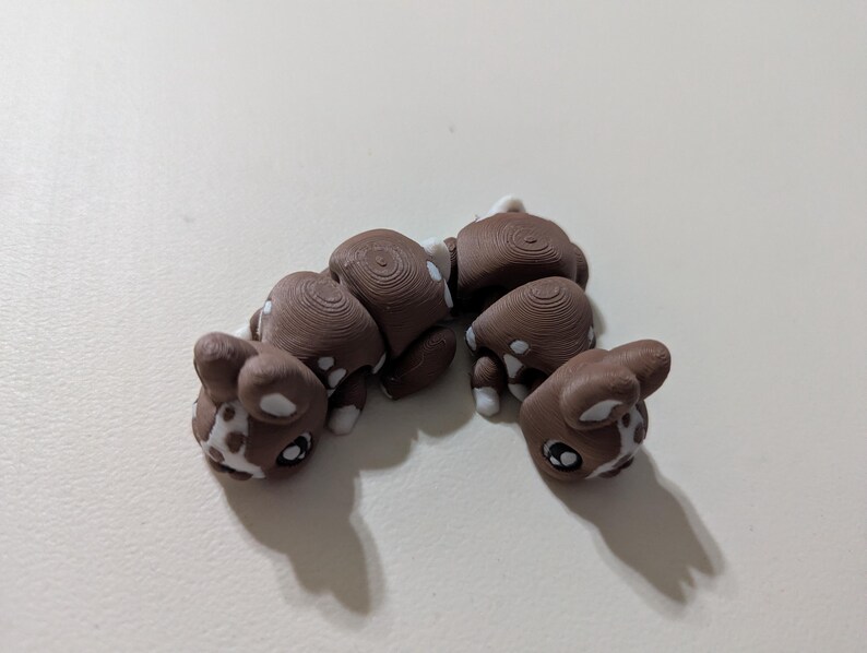 Articulated Bunny – 3D Printed Fidget Toy | Desk Pet Rabbit Figurine - Etsy