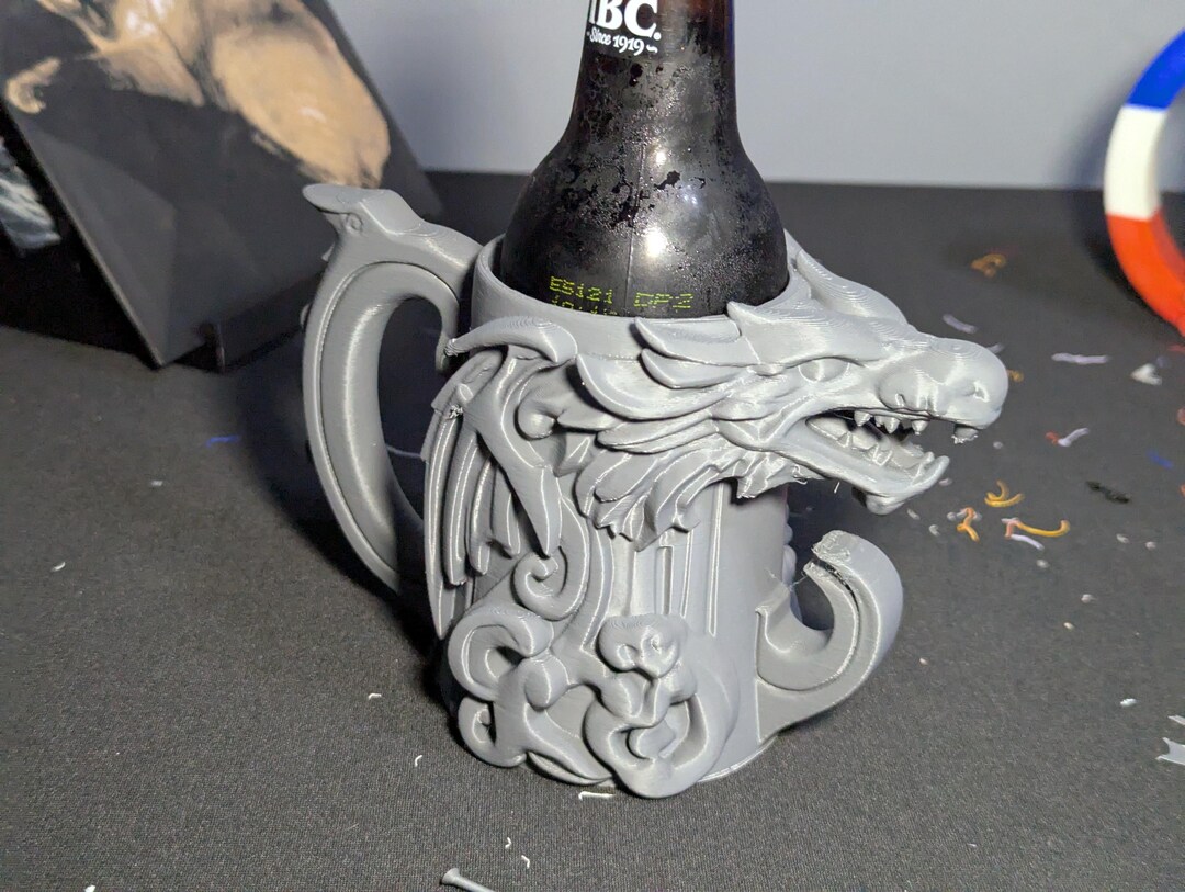Mythical Dragon Tankard Dragon Can Holder Mug Fierce Gothic Draconian ...