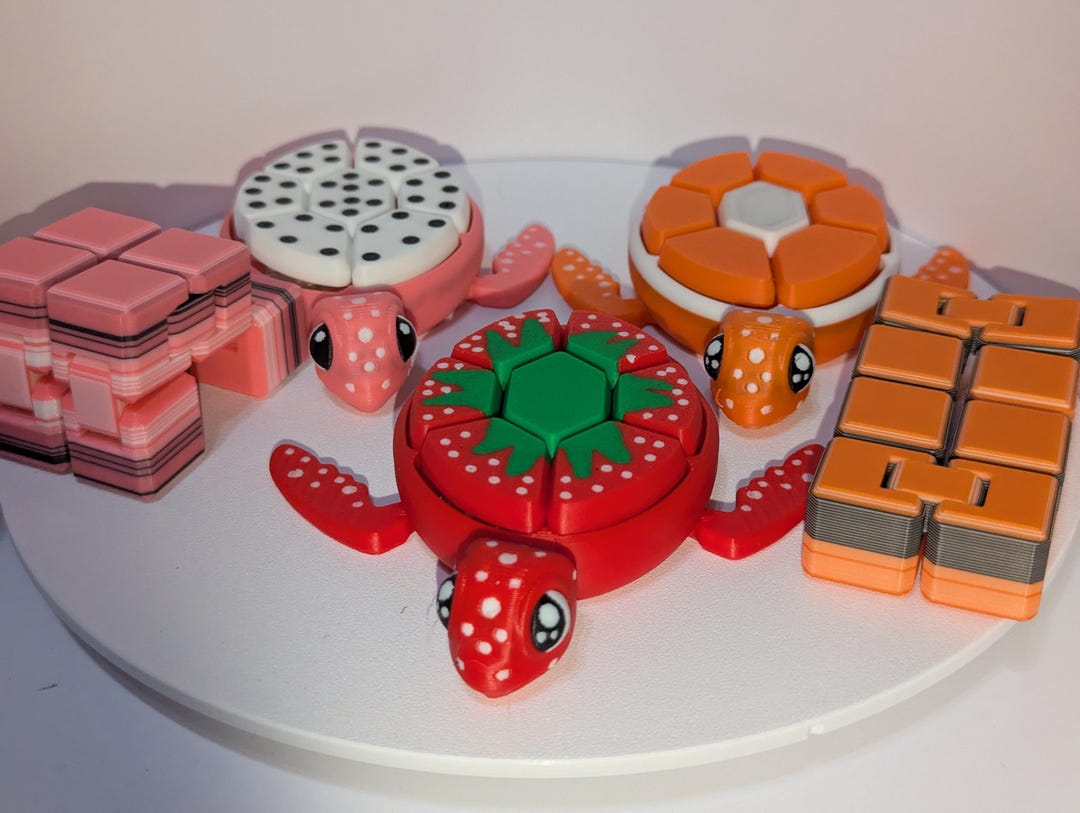 Fruit Turtle Fidget Clicker – Fruit Series Desktop and Keychains ...