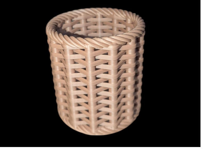 Woven Pen Holder 3D Printed Desktop Organizer Toothbrush Holder Pencil ...