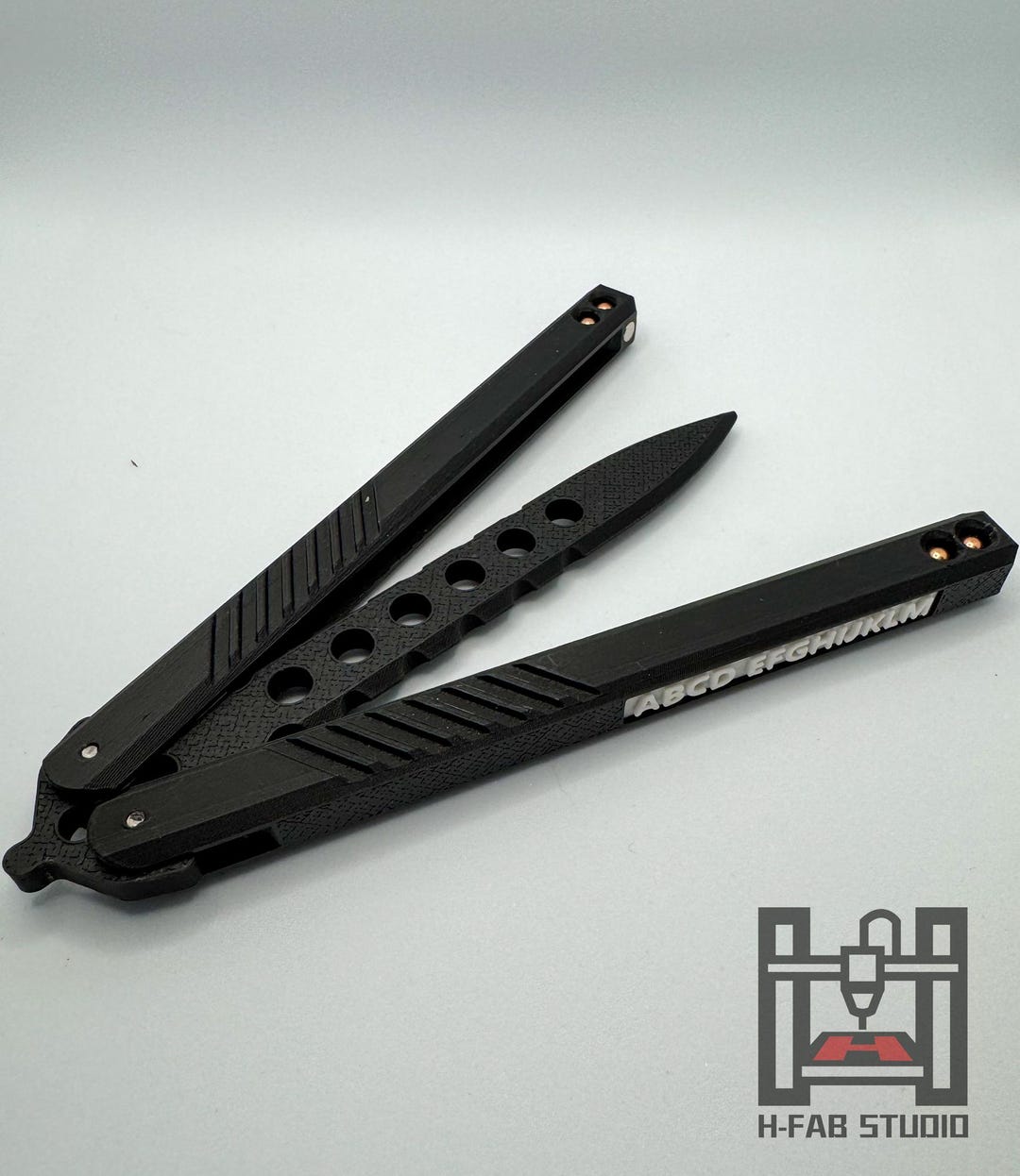 Customizable 3d-printed Butterfly Knife - Magnetic Design, Metal ...