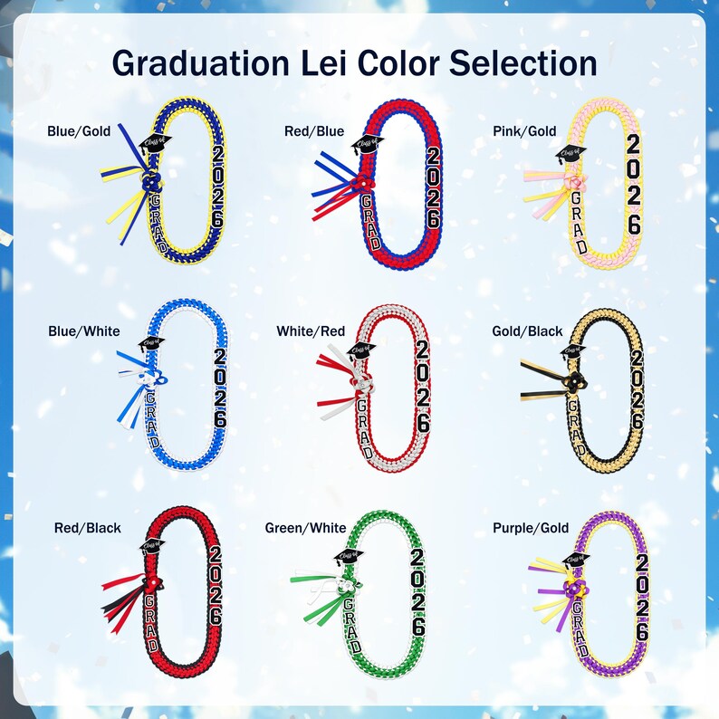 Personalized 2026 Graduation Lei With Name, Grad Lei Gift, Custom ...