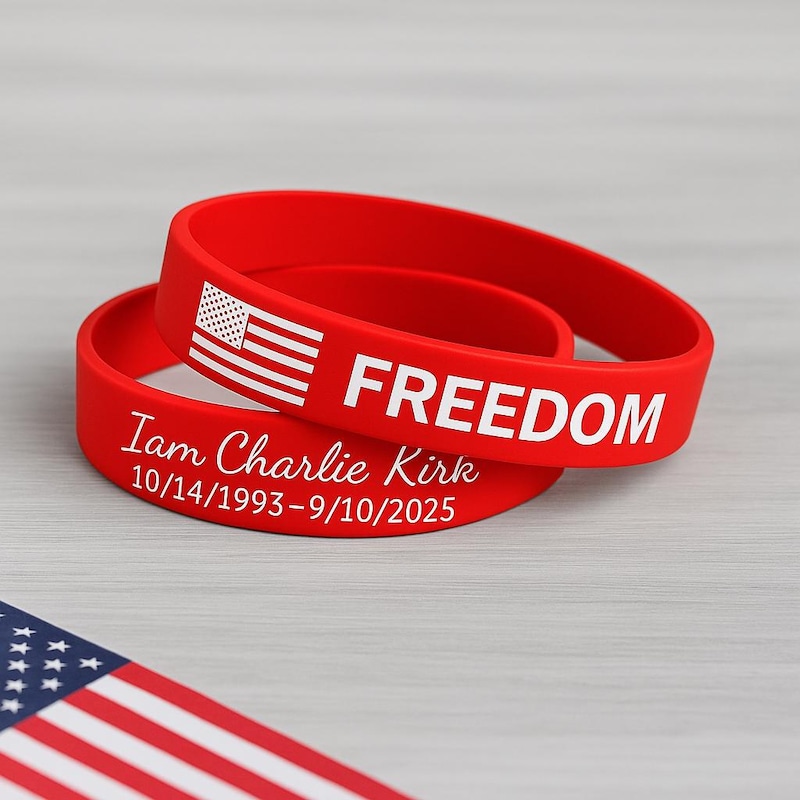 Charlie Kirk Wristbands - Etsy