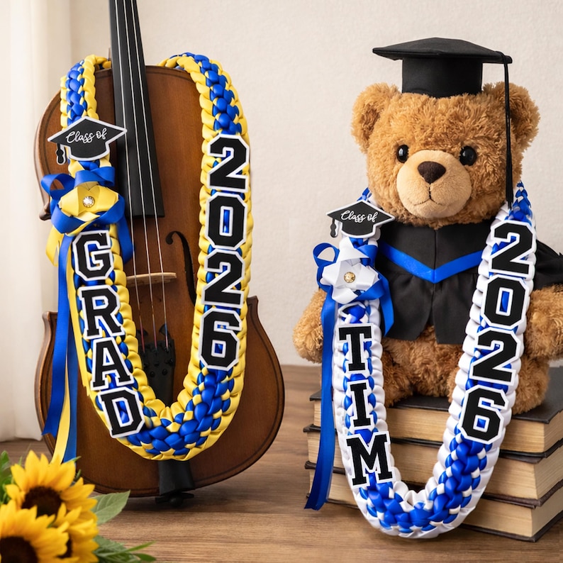 Personalized 2026 Graduation Lei With Name, Grad Lei Gift, Custom ...