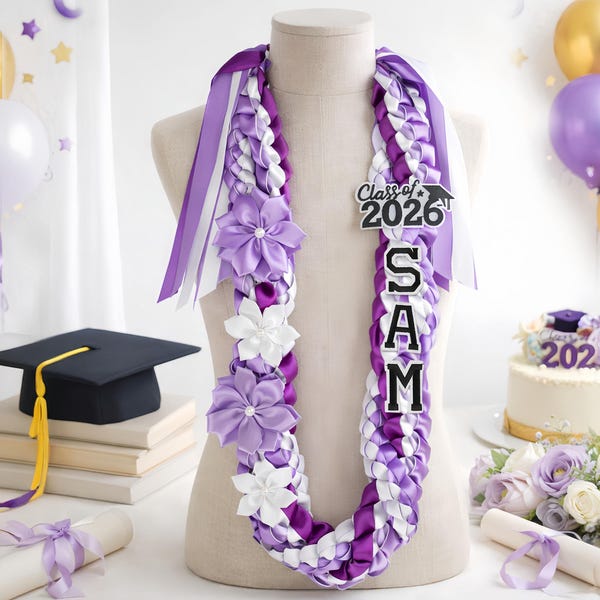 Graduation Braid Lei - Etsy