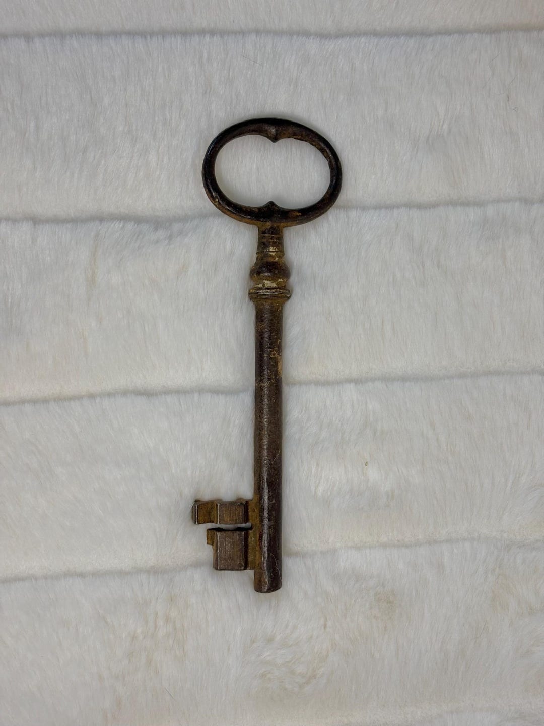 Vintage Large Iron Door Skelton Key 5” Antique French Farmhouse Barn ...