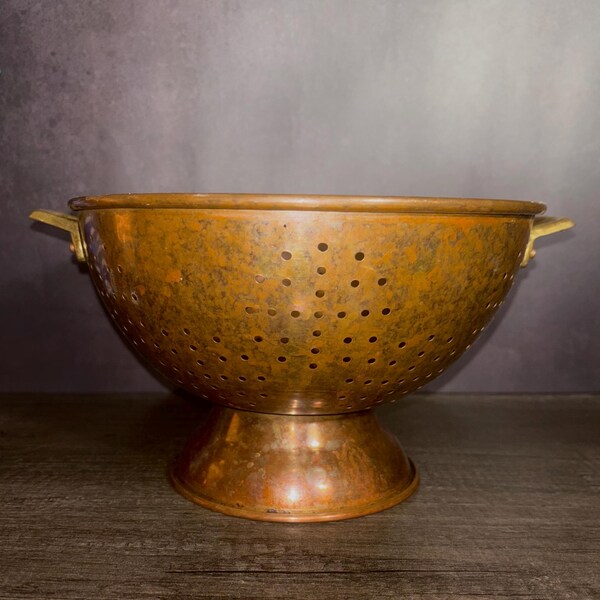 Copper Colander - Etsy