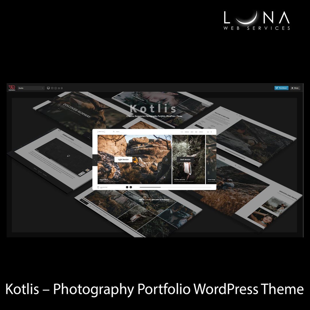 Kotlis Photography Portfolio Wordpress Theme - Etsy