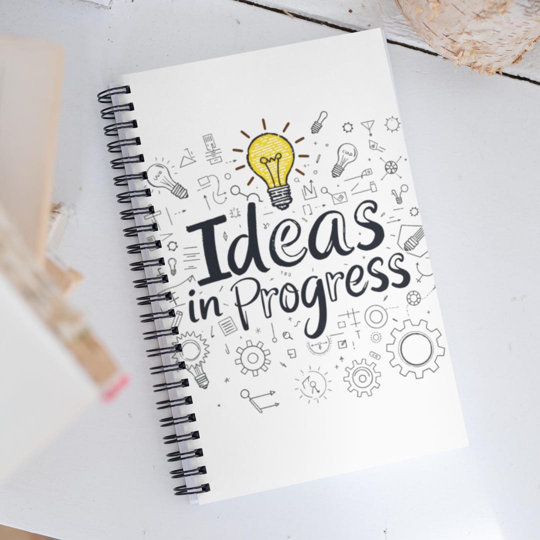 Ideas in Progress Notebook – Inspirational Journal – Creative Writing ...