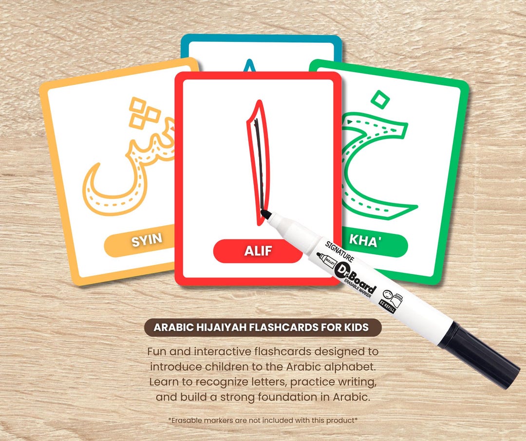 Arabic Alphabet Flashcards | Learn Arabic | 30 Hijaiyah Flashcards ...