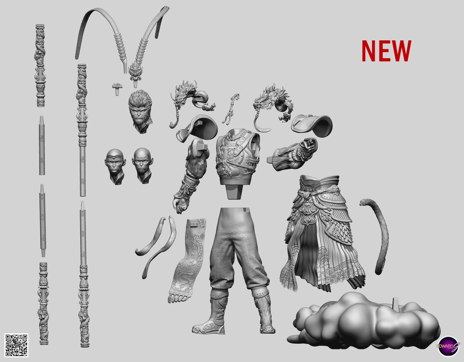 Wukong Stl 3d - Etsy