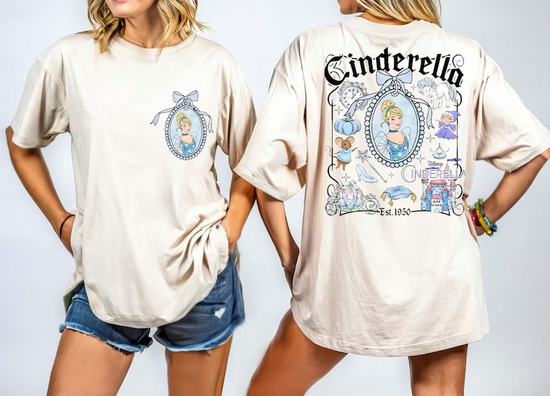 Vintage Disney Cinderella Mirror Shirt, Comfort Colors® Princess ...