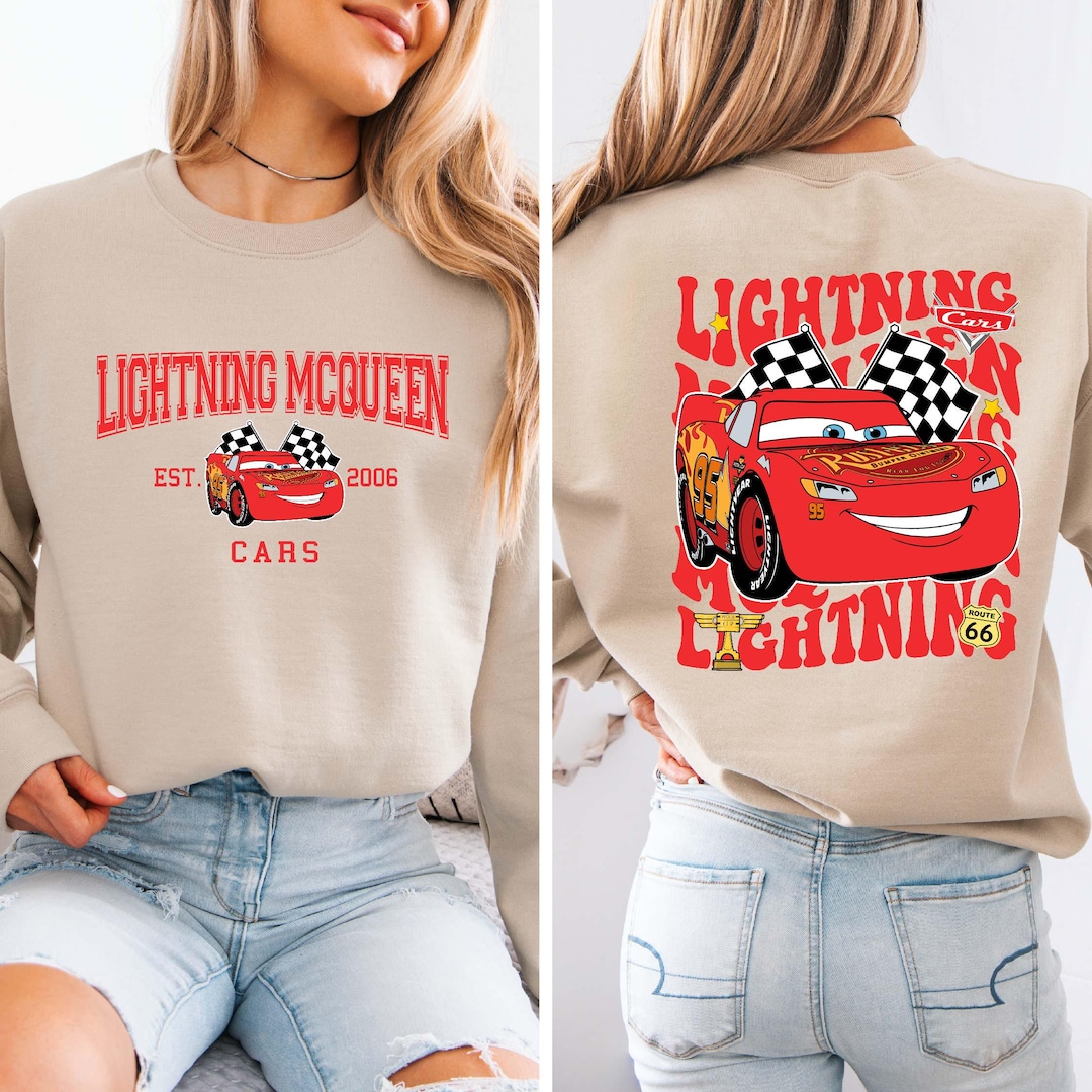 Disney Pixar Cars Sweatshirt, Lightning Mcqueen Sweatshirt, Radiator ...