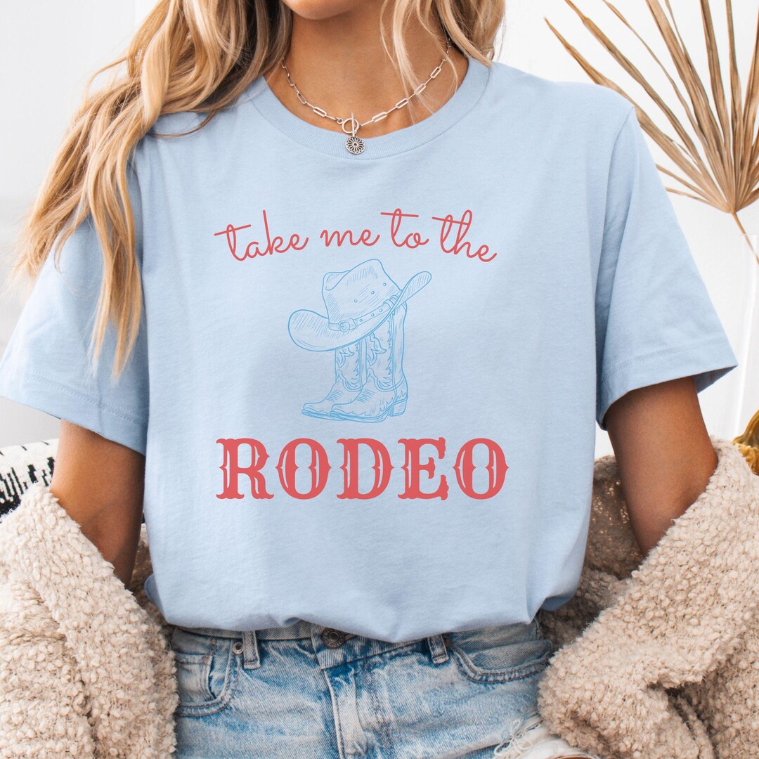 Rodeo Graphic T-shirt, Cowboy Boots & Hat Tee, Western Apparel, NFR ...