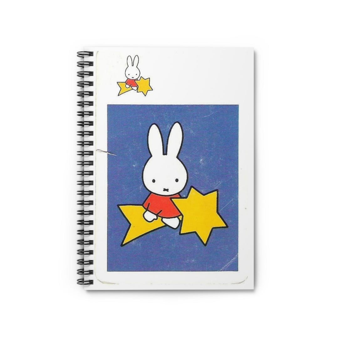 Vintage Miffy Ruled Spiral Notebook, Cute Notebook for School, Work ...