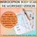 Interoception Body Scan Worksheets! (body Awareness/emotional ...