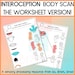 Interoception Body Scan Worksheets! (body Awareness/emotional ...
