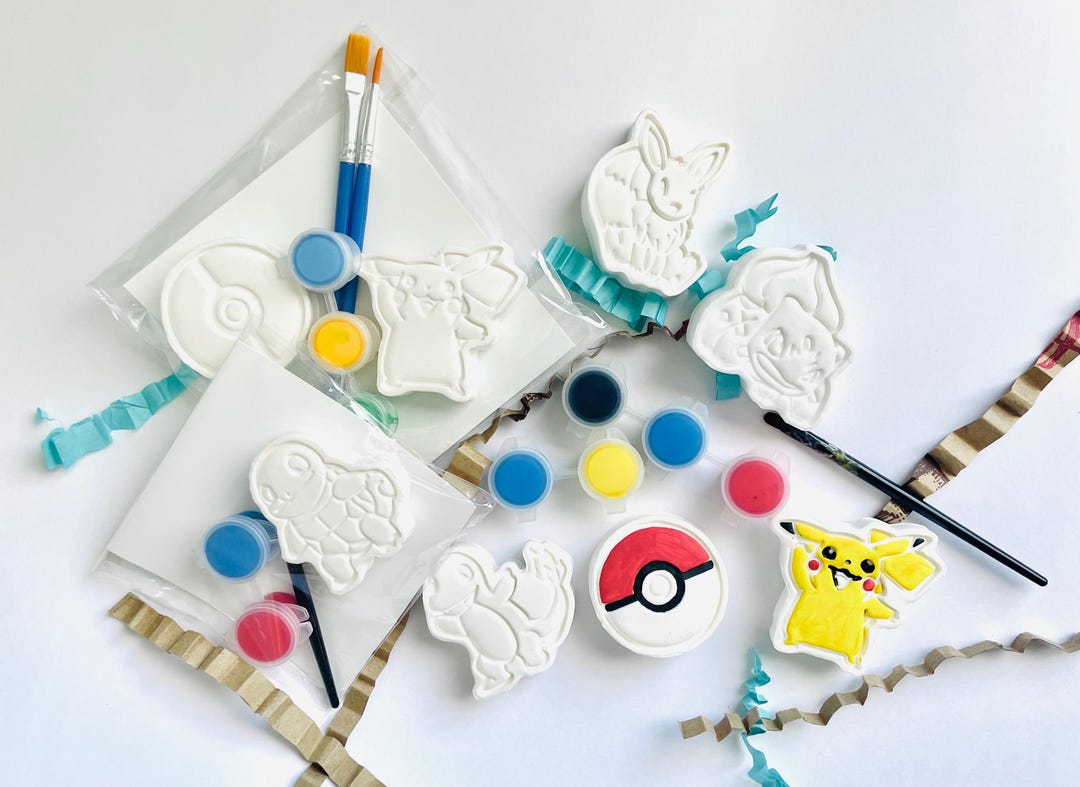 Pokemon Party Favors: Pokemon-theme Magnet Paint Kits - Etsy
