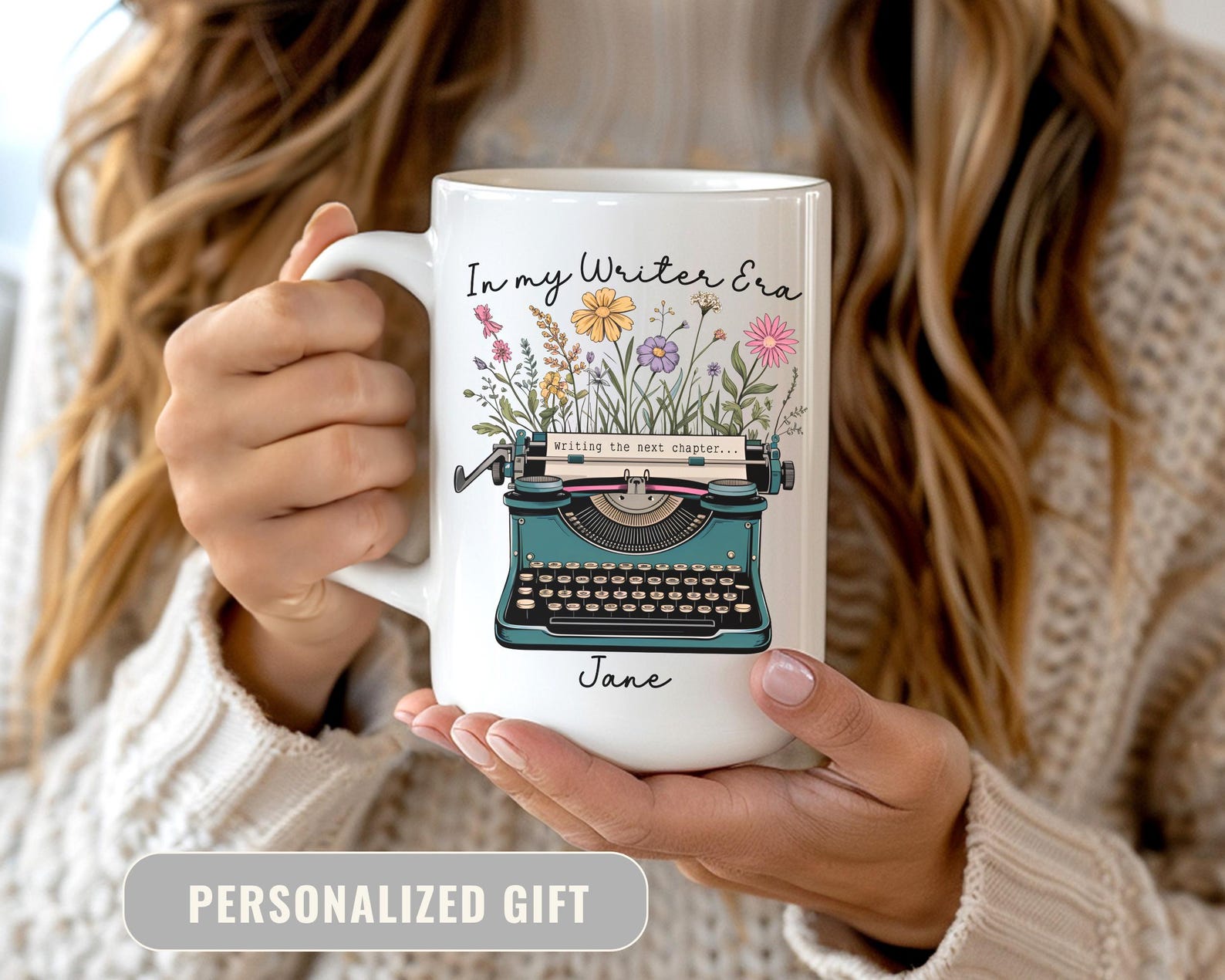 Personalized Writer Mug, Custom Typewriter Gift - Etsy