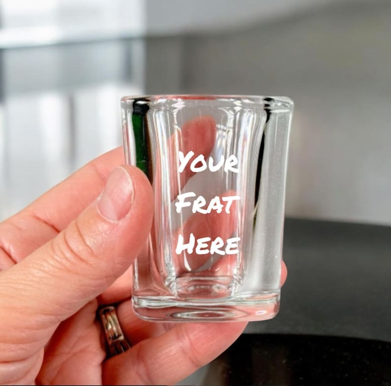 Custom Fraternity Shot Glasses| Greek Life 2.2 Oz Glass | Fraternity ...