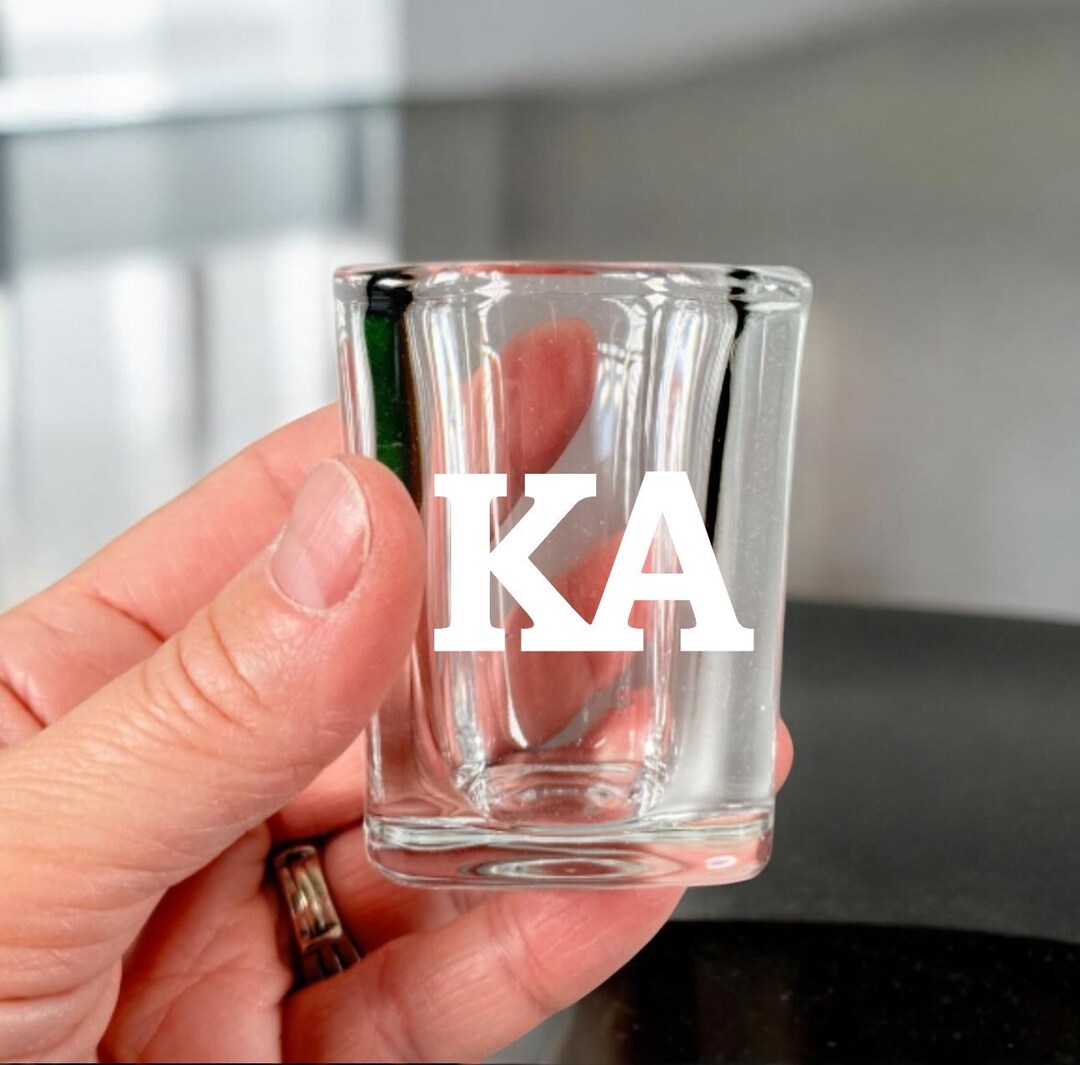 Custom Kappa Alpha Oder (KA) 2.2 Oz Glass | Greek Life Glass ...