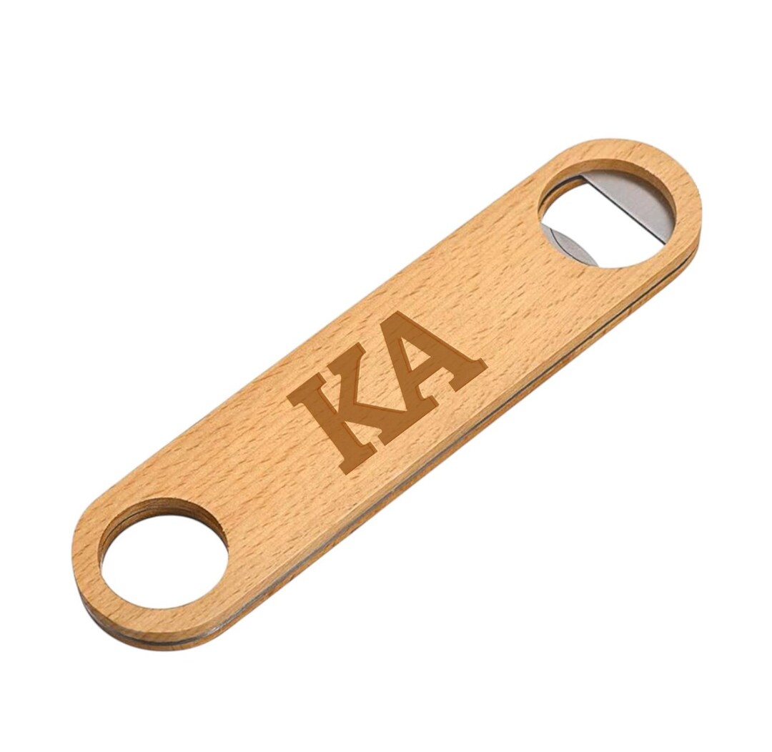 Kappa Alpha Wooden Bottle Opener – Custom Engraved Greek Fraternity ...
