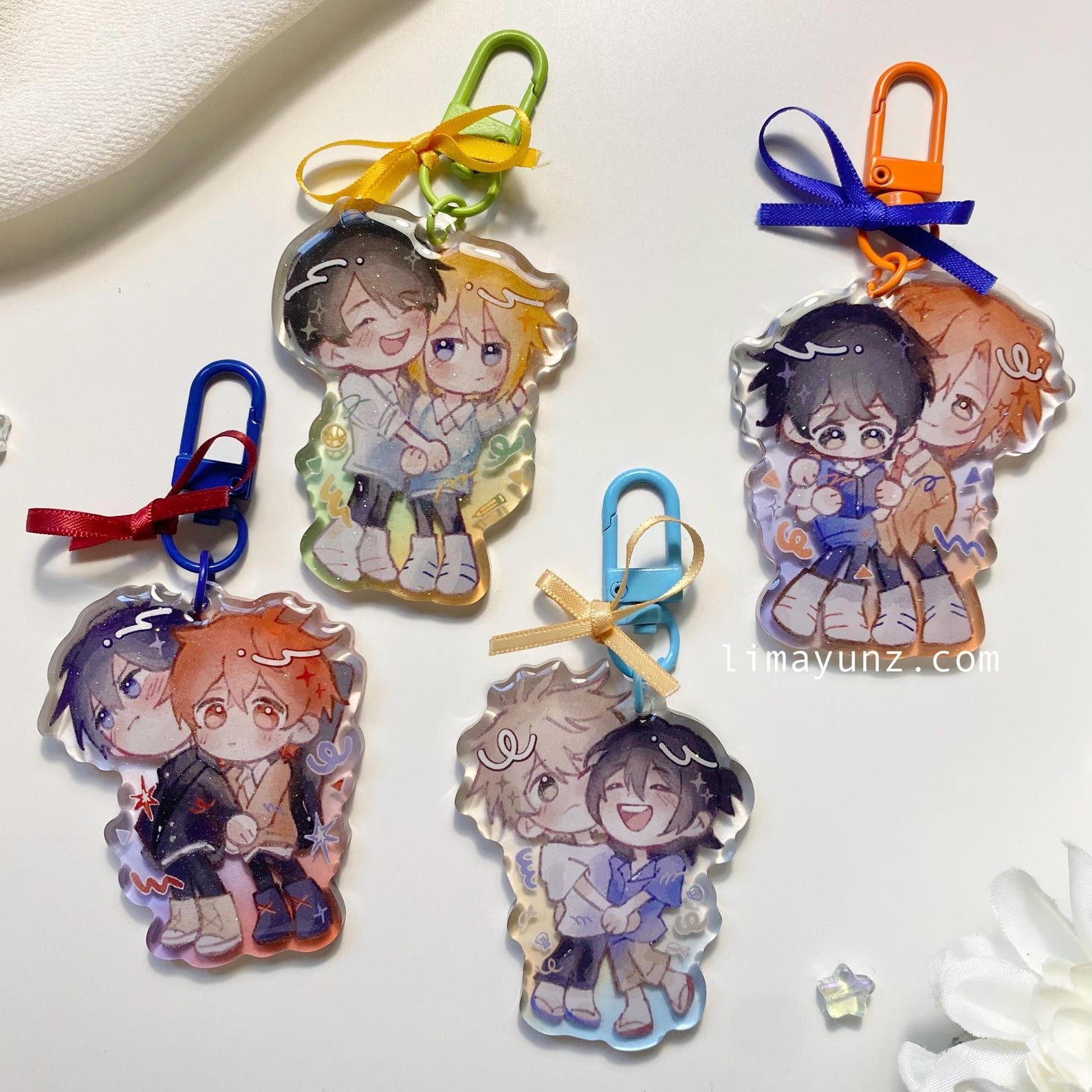 BL MANGA | Sasamiya, Hirakagi, Given, Seaside Stranger | Ribbon Charms ...