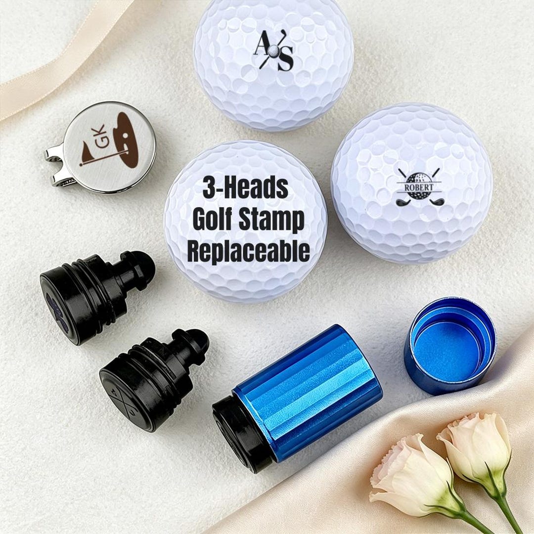 Personalized Interchangeable Multi-head Golf Stamp Set, Custom Golf ...