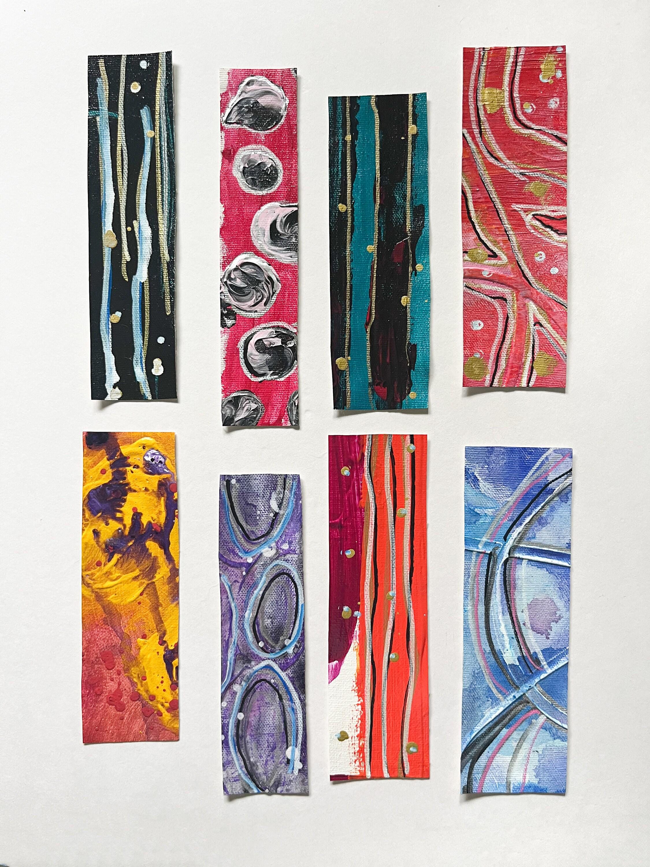 Repurposed Original Art Bookmarks - Upcycled, Artist, One of a Kind ...