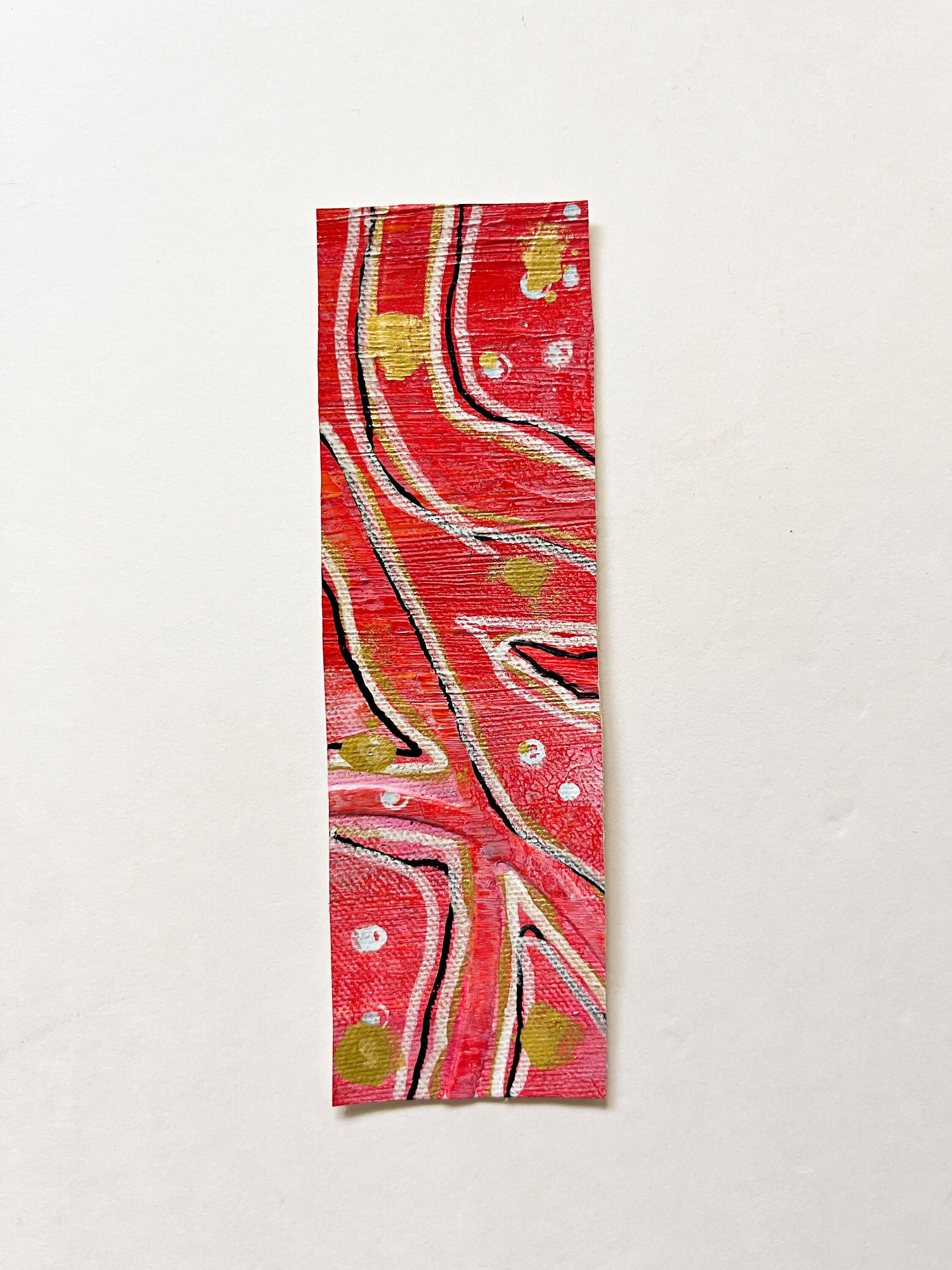 Repurposed Original Art Bookmarks - Upcycled, Artist, One of a Kind ...