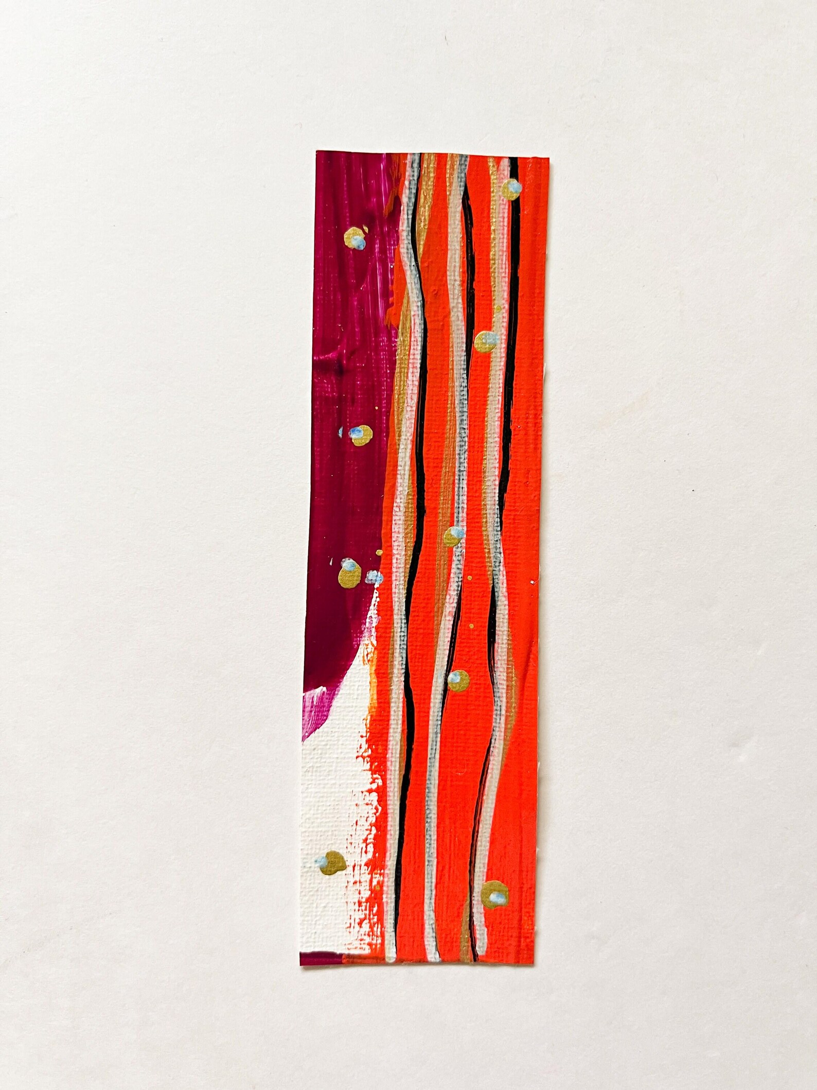 Repurposed Original Art Bookmarks - Upcycled, Artist, One of a Kind ...