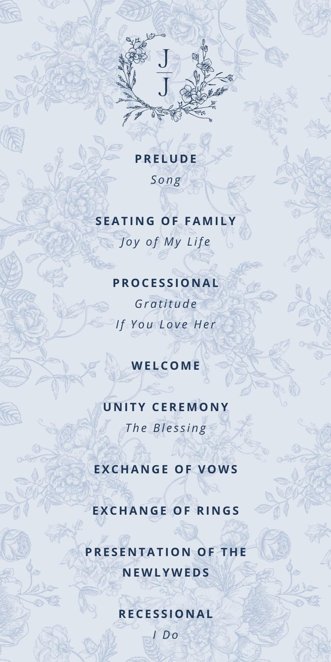 Editable Wedding Program & Welcome Sign | Canva Template | Modern ...