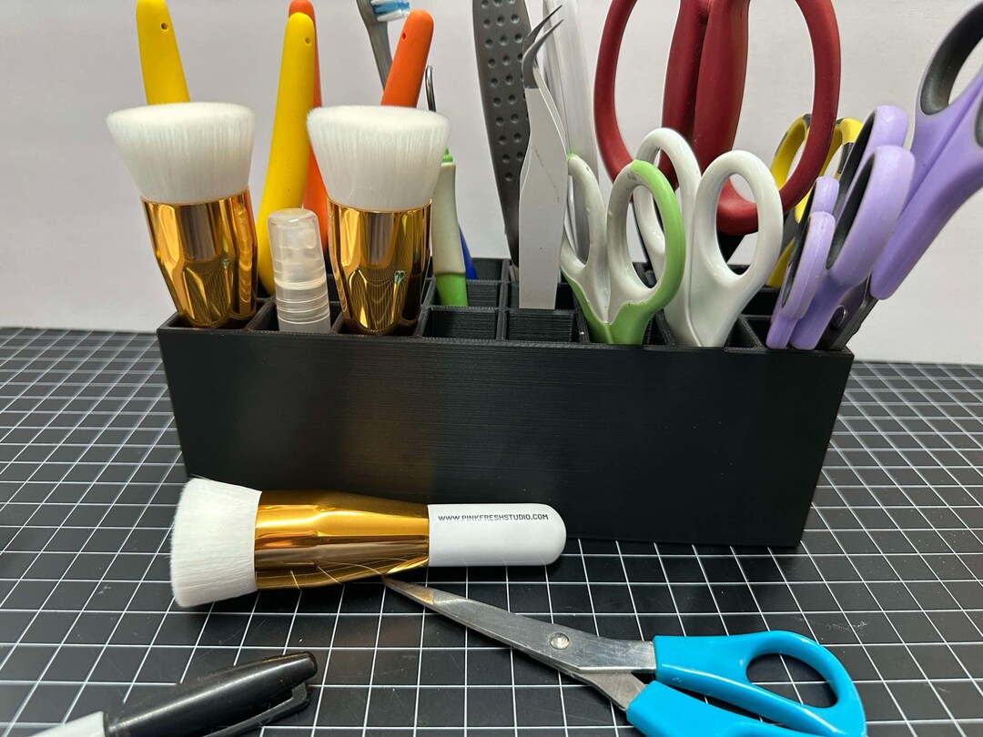 Tool Holder Craft Desk Organizer Craft Tool Box Multi Compartment ...