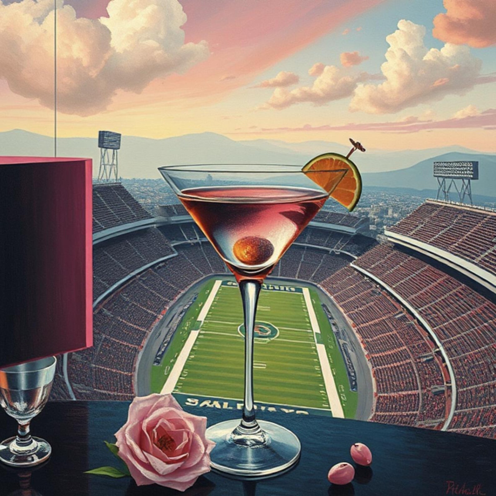 Modern Martini Wall Decor "perfect for College Game Days and Move in ...