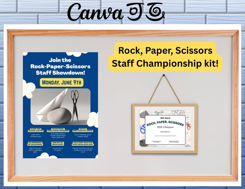 Teacher Appreciation Rock Paper Scissors Championship Kit | Staff ...