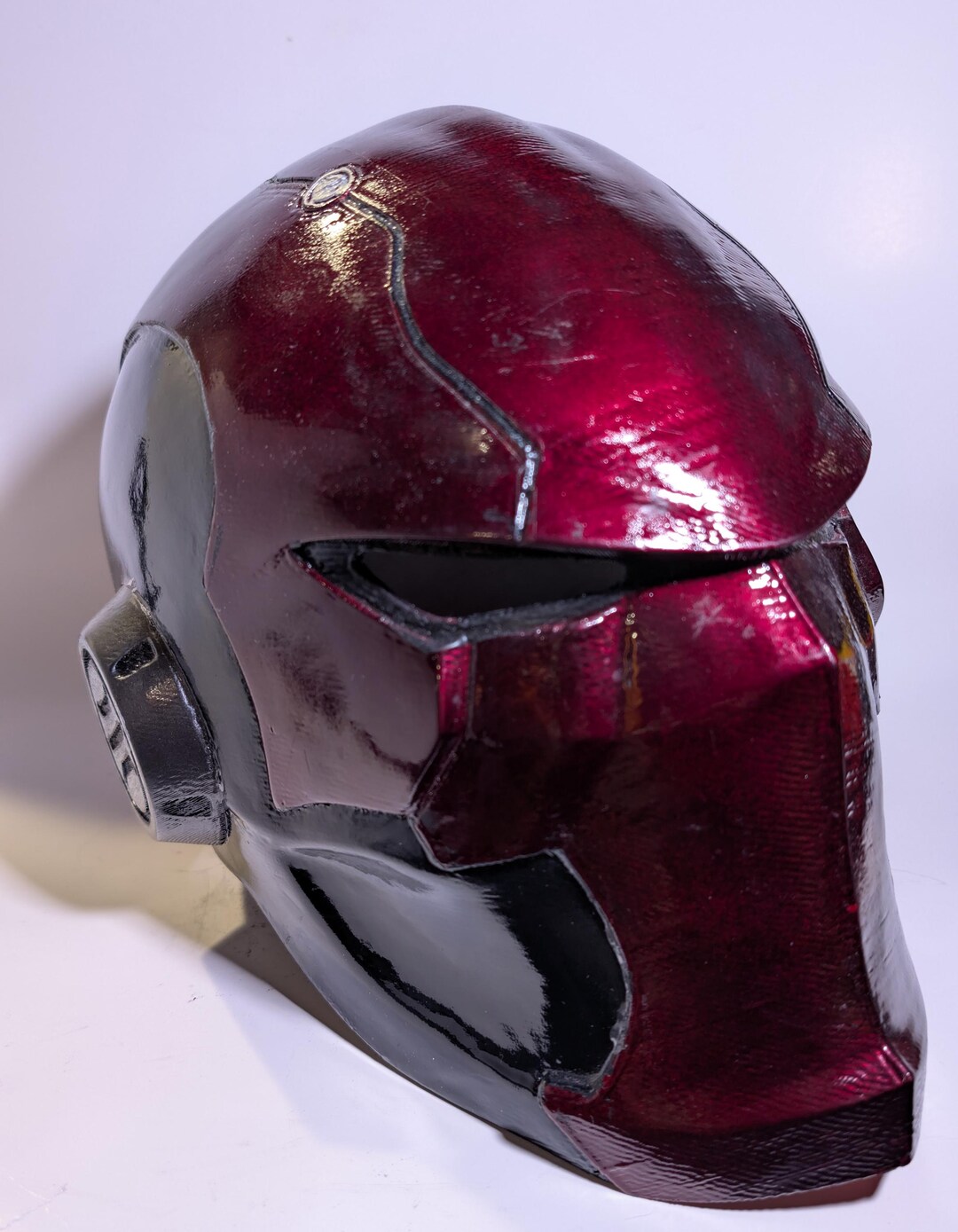 3D Printed Cosplay Batman Red Ronin Red Hood Helmet - Etsy