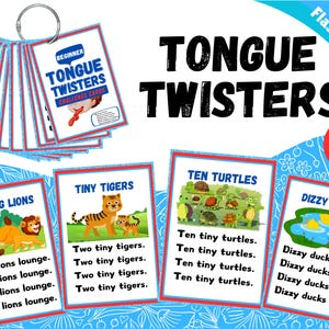 Tongue Twister Card Game - Etsy