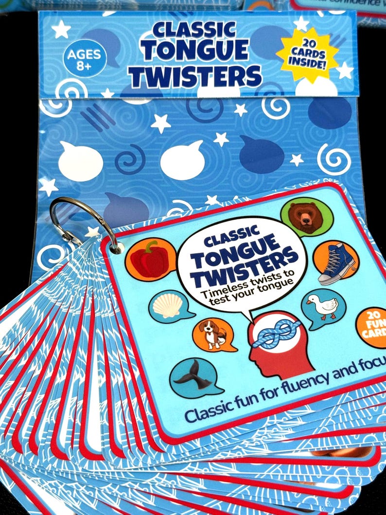 Classic Tongue Twister Cards - Etsy