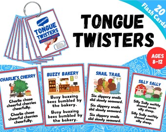 Tongue Twister Card Game - Etsy