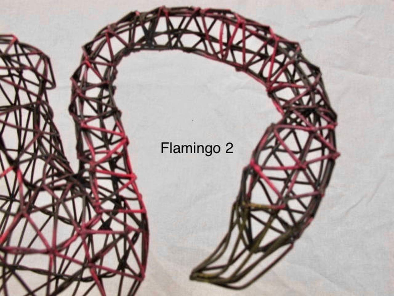 Aztec Flamingo 2 Metal Wire Sculpture Bird - Etsy