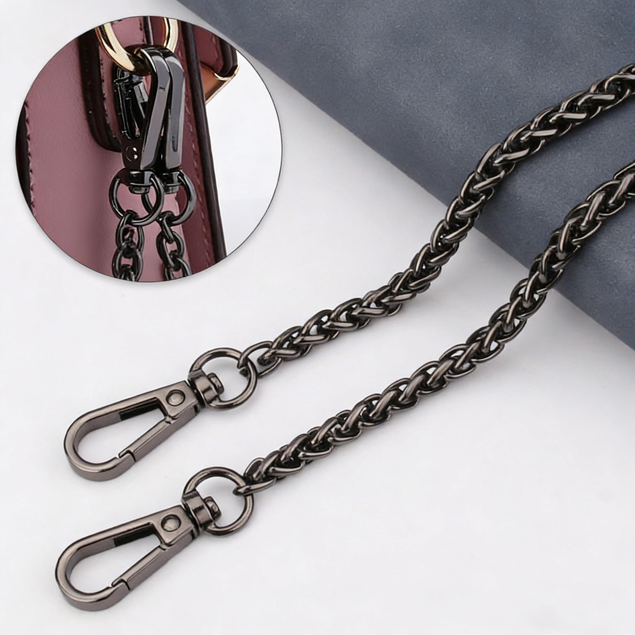 Metal Purse Chain Strap for Handbags，flat O-ring, Snake Bone & Curb ...
